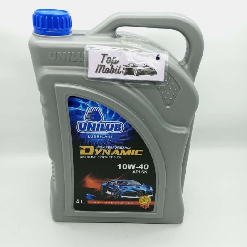 Promo Oli Mesin Unilub Dynamic Sae 10w-40 Api Sn Gasoline Synthetic Oil ...