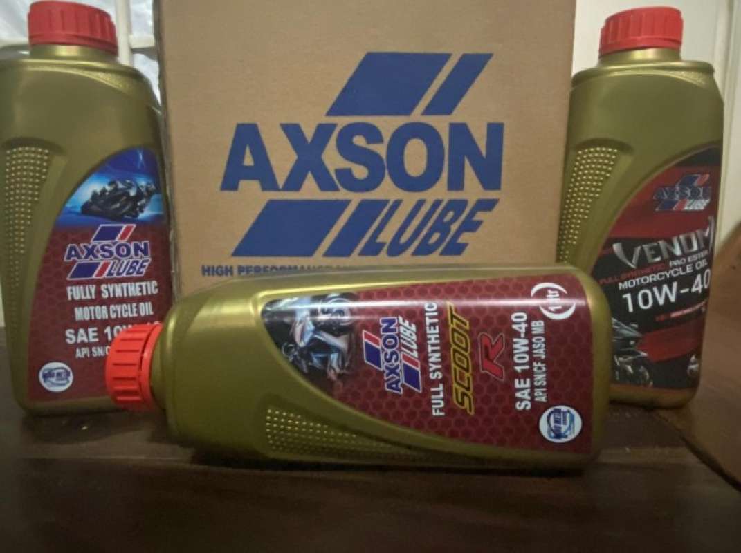 Promo Axson Lube Full Synthetic Scoot Sae 10w40 1 Ltr Diskon 30% Di ...