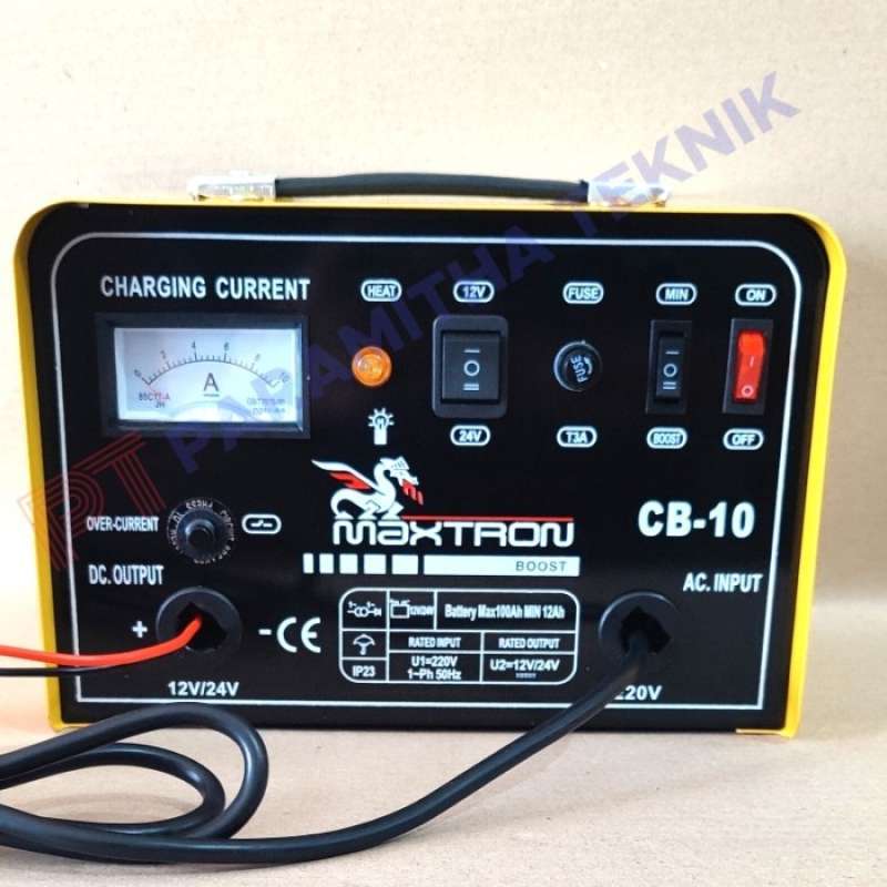 Promo Battery Charger / Cas Aki / Casan Baterai Accu Cb-10 Maxtron ...