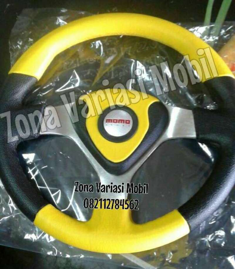 Promo Steer / Stir / Setir Racing Momo Evo 14 Inch Universal Kuning ...