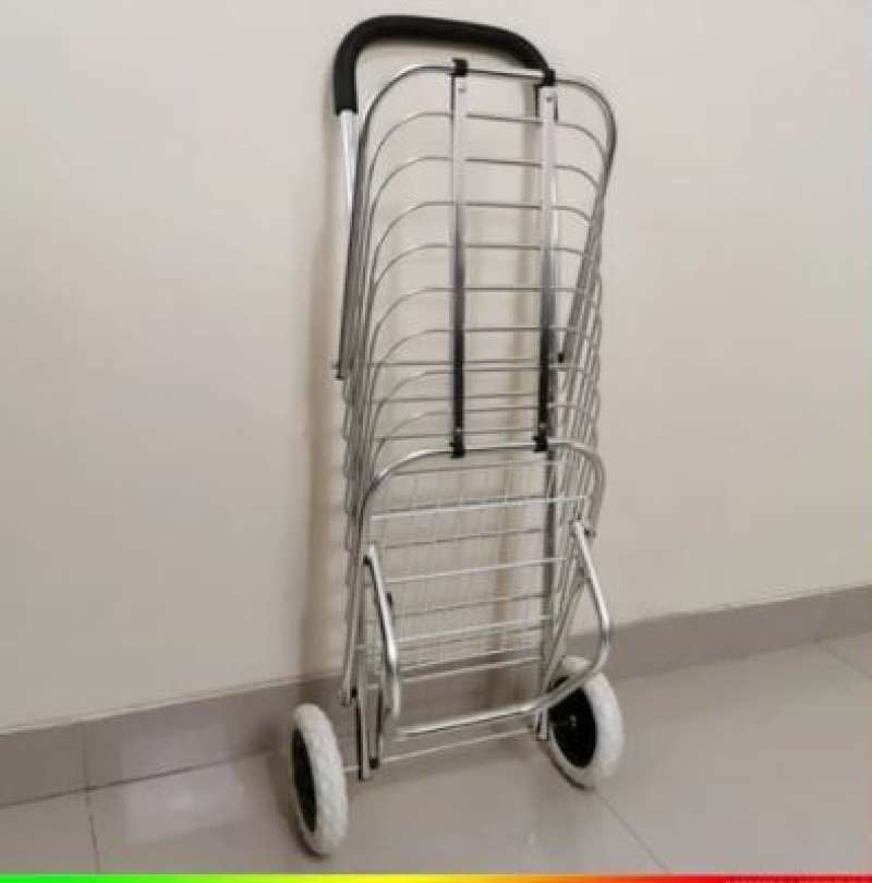 Promo Troli Belanja Lipat Alumunium - Foldable Trolley Troly Alumunium ...