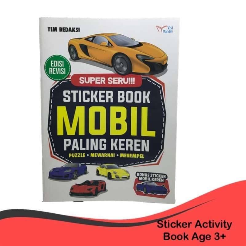 Promo Buku Edukasi Anak - Activity Book Sticker - Edisi Mobil Diskon 31 ...
