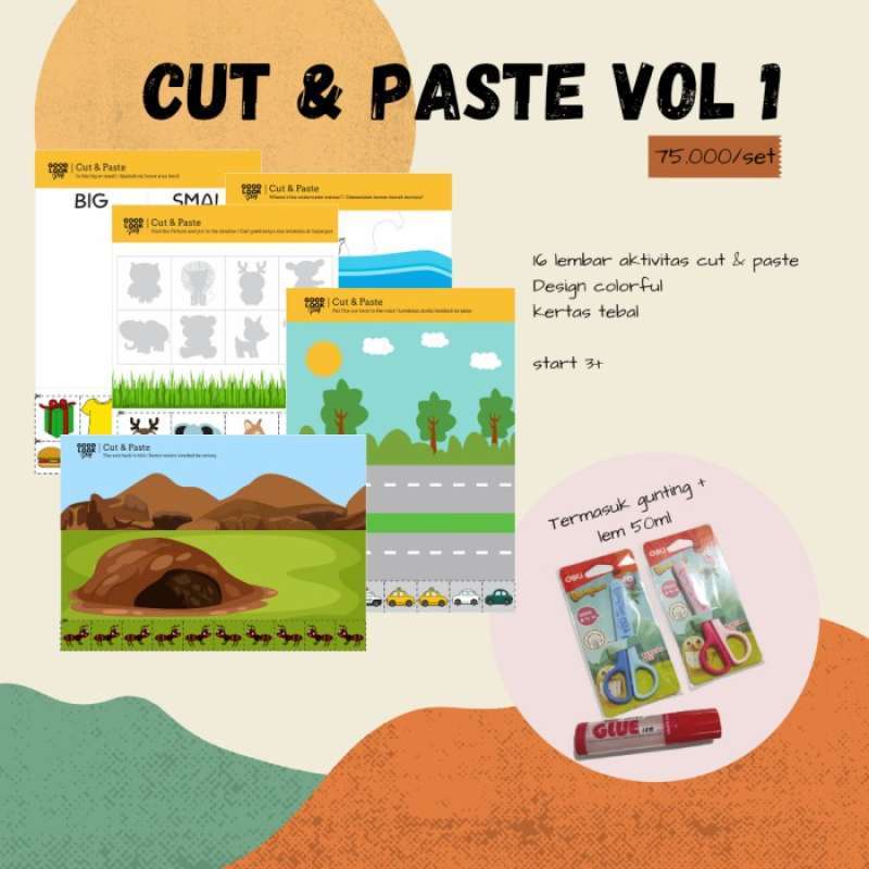 Promo Cut & Paste Activity Vol 1 (aktivitas Menggunting Balita) - Tanpa ...