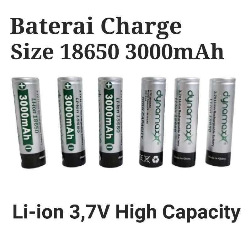 Jual Dynamax Baterai Cas 18650 3.7v 3000mah Li-ion Baterai Lithium Cas ...