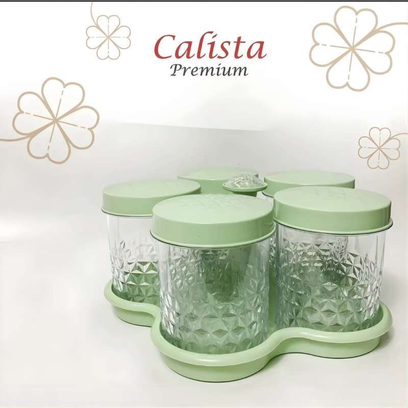Jual Calista Toles Set 5 Daun Toples Akrilik Tempat Makanan Kue Kering ...