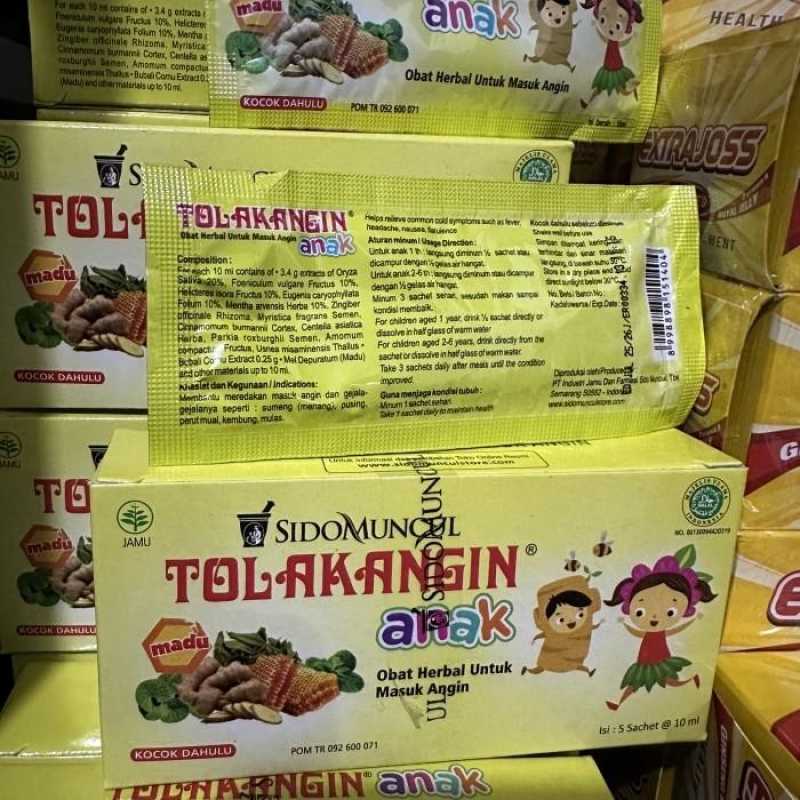 Jual Tolak Angin Cair Anak Kemasan 1 Pack Isi 5 Sachet Di Seller ...
