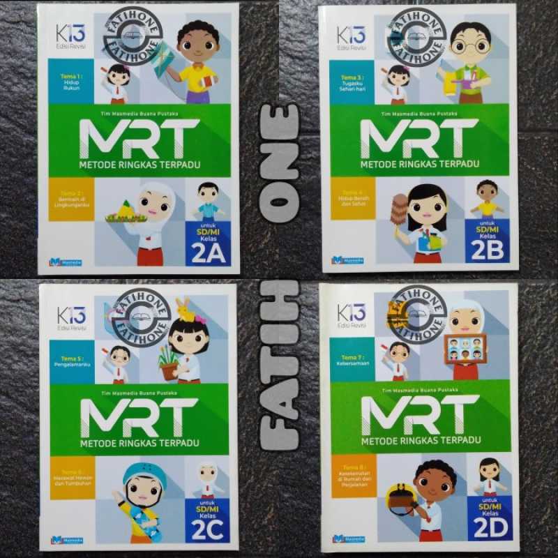 Promo Buku Mrt Sd Kelas 2 Paket Satu Tahun Jilid 2a 2b 2c 2d K13 Revisi ...