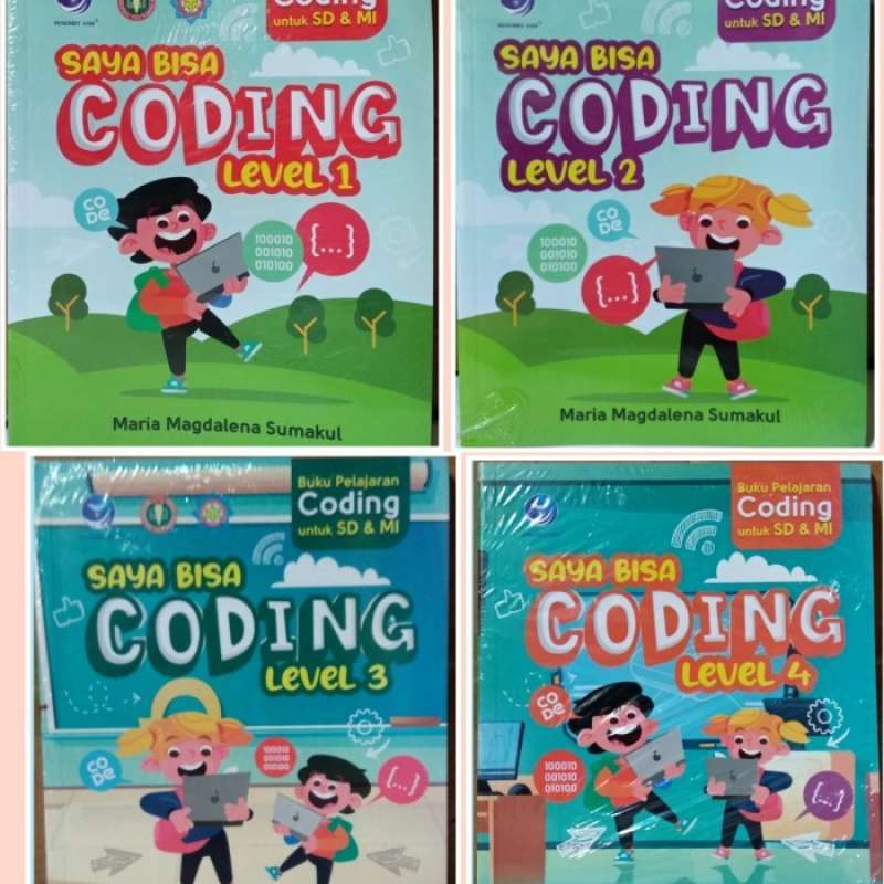 Promo Paket Buku Coding Untuk Anak Sd Dan Mi Level 1_4 Original Diskon ...