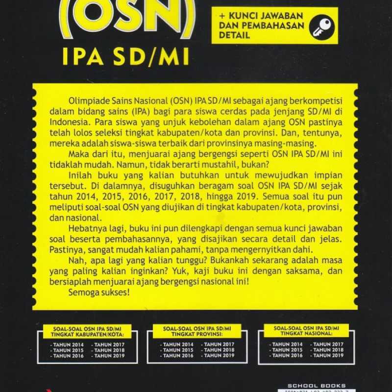 Promo Osn Ipa Sd 2020 Olimpiade Sains Nasional Diskon 33% Di Seller ...
