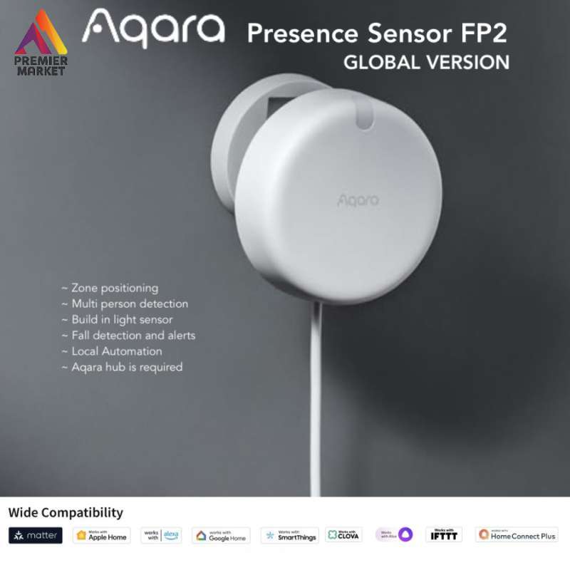 Jual Presence Sensor Aqara Fp2 Global Version - Include Adaptor Di ...