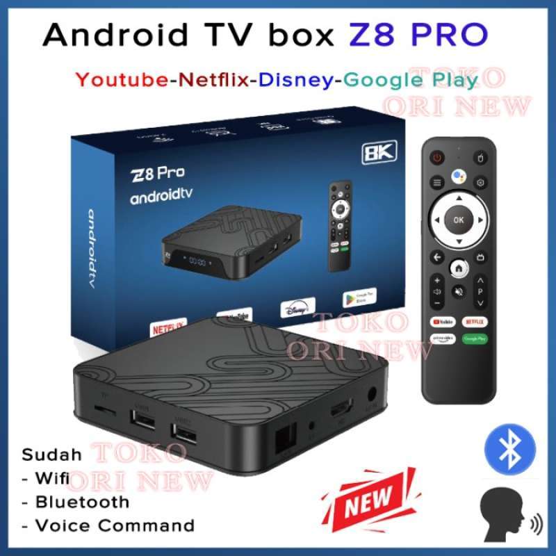 Jual Tv Box Z8 Pro Android Voice Remote Tipi Suara 4 32gb Smart Siaran Tv Di Seller Noelle ...