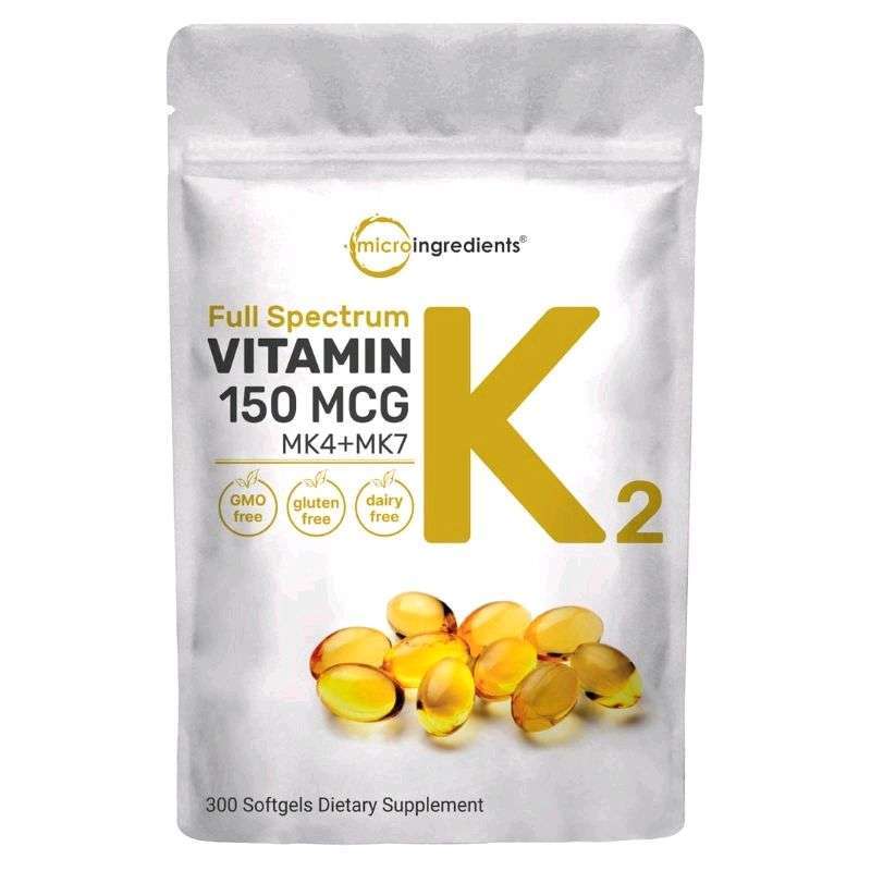 Promo Vitamin K2 150 Mcg Mk4 + Mk7 Microingredients Asli Usa Isi 300 ...