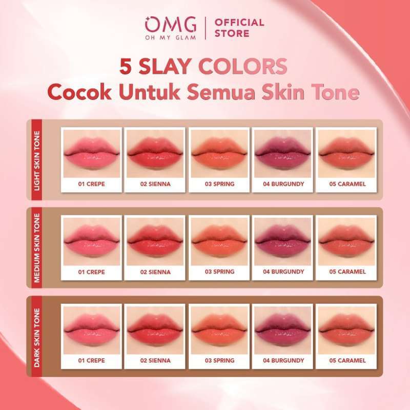 Promo Omg Oh My Glam Glassy Lip Tint - Lip Tint Warna Intense Tahan 12 ...