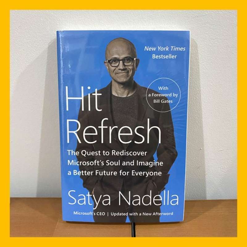 Promo Buku Import Hit Refresh By Satya Nadella (original Paperback ...