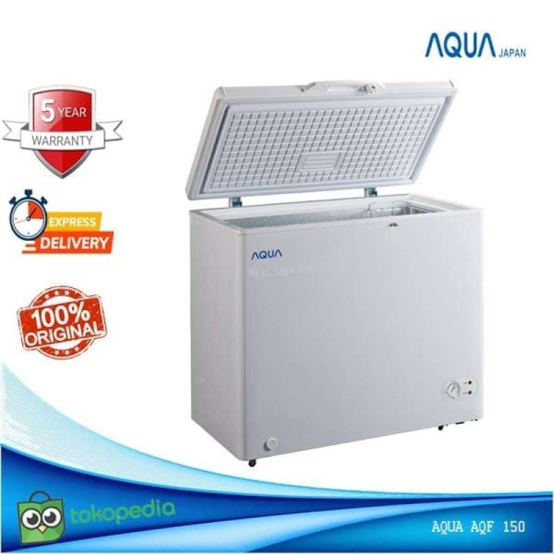 Promo Chest Freezer Aqua 110 Liter Aqf 120 Fr Low Watt Garansi Resmi ...