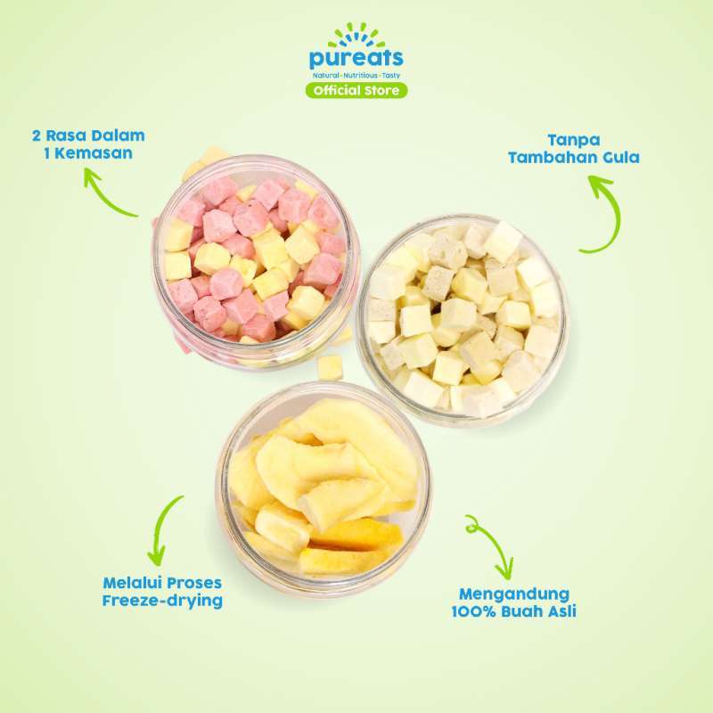 Jual Pureats Smoothie Melts Dan Freeze Dried Fruits - Snack Makanan ...