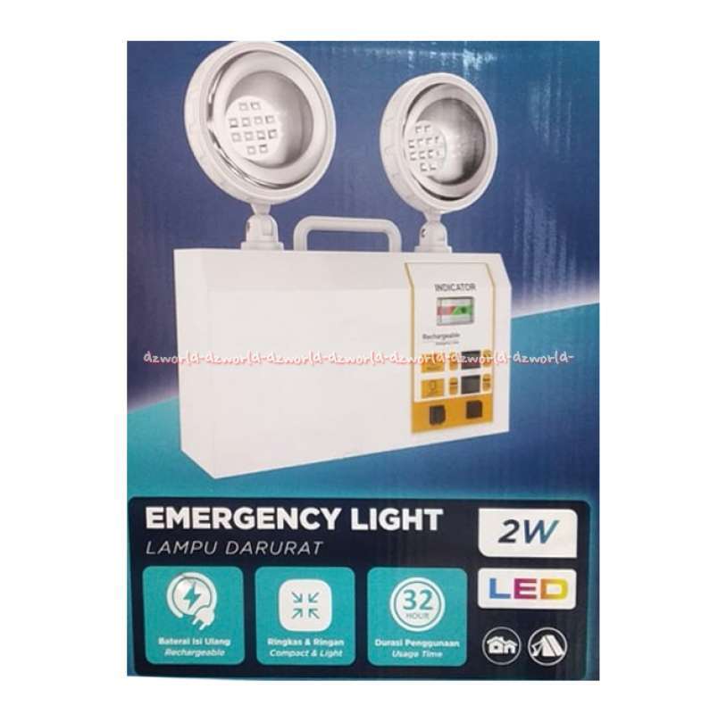 Jual Powerlite Emergency Light Slim 2w Rechargeable Led Lamp Lampu ...