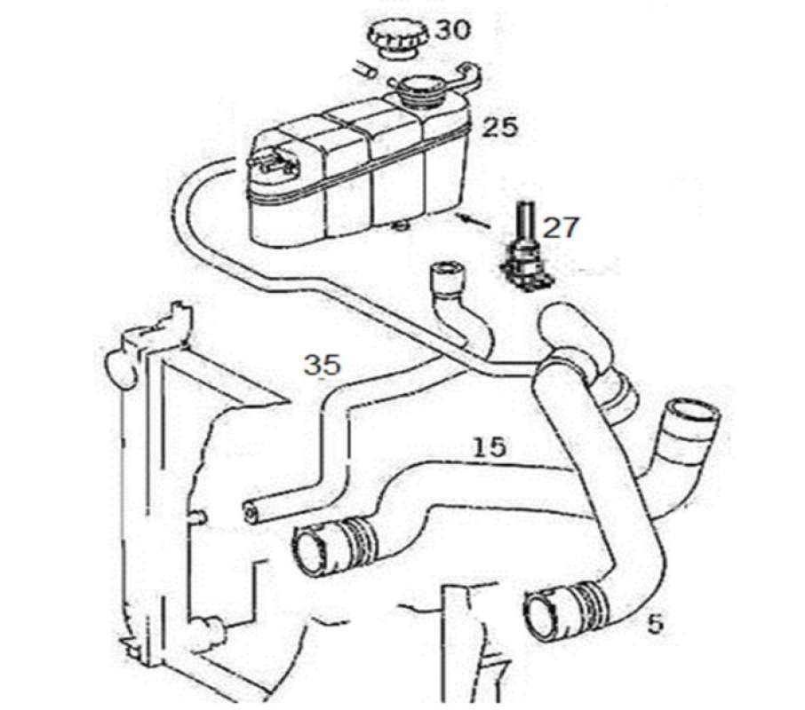 Jual Tabung Air Radiator Mercedes W220 S280 S320 S500 A2205000049 Di ...