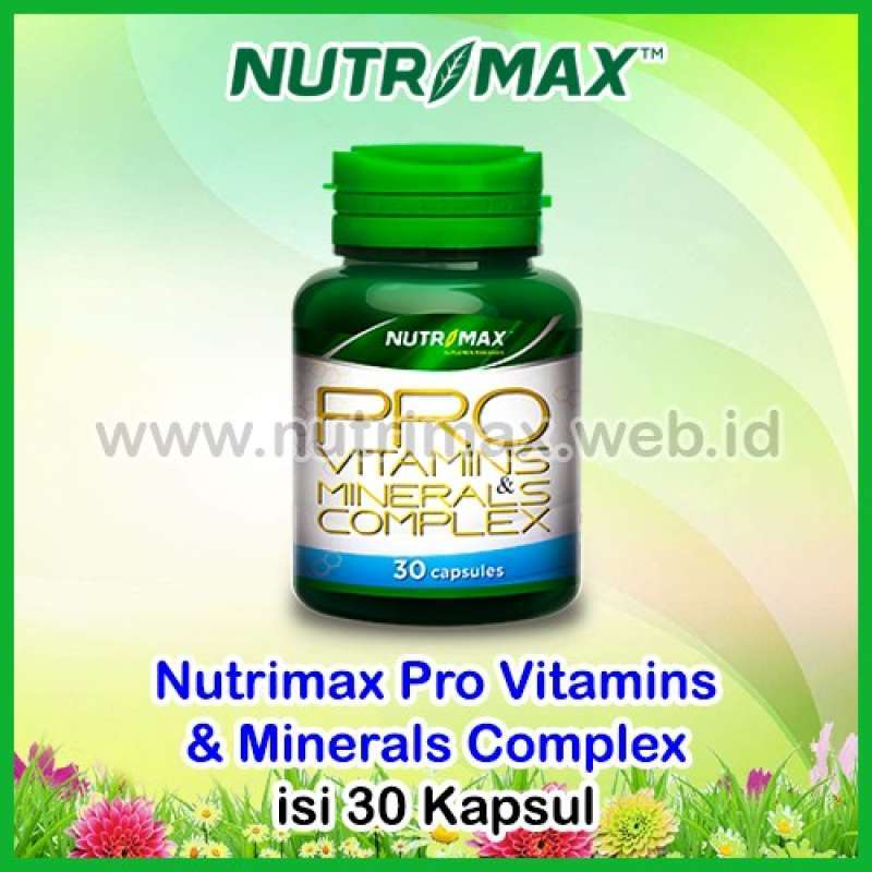 Promo Nutrimax Pro Vitamins & Minerals Complex/coral Calcium Vitamin Mineral Diskon 33% Di ...