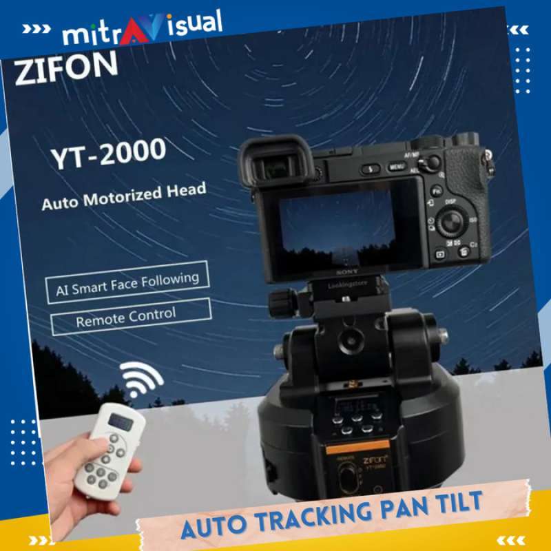 Jual Zifon Yt-2000 Remote Pan Tilt Head Motorized Auto Tracking Camera Di Seller Rumix ...
