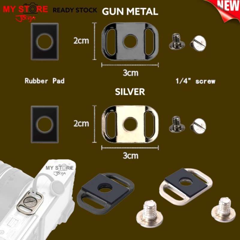 Jual Quick Release Base Plate Bottom 1/4 Universal Camera Strap Peak ...