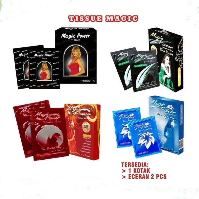 Jual Tissue Magic Power Man Antiseptic Tisu Tisue Super Mejik Crimson ...