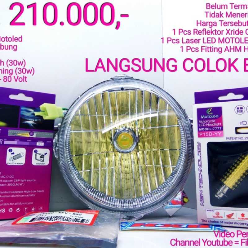 Promo Paket Reflektor Xride Old Laser Led Supersonic Motoled 30 Watt ...