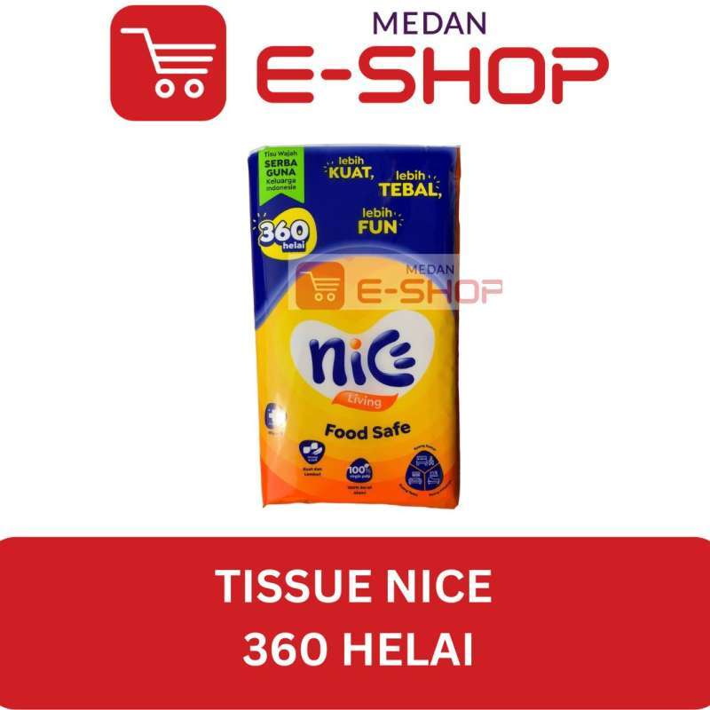 Jual Tisu Tissue Nice Facial Tissue 360 Helai / 180 Sheet 2 Ply Di ...