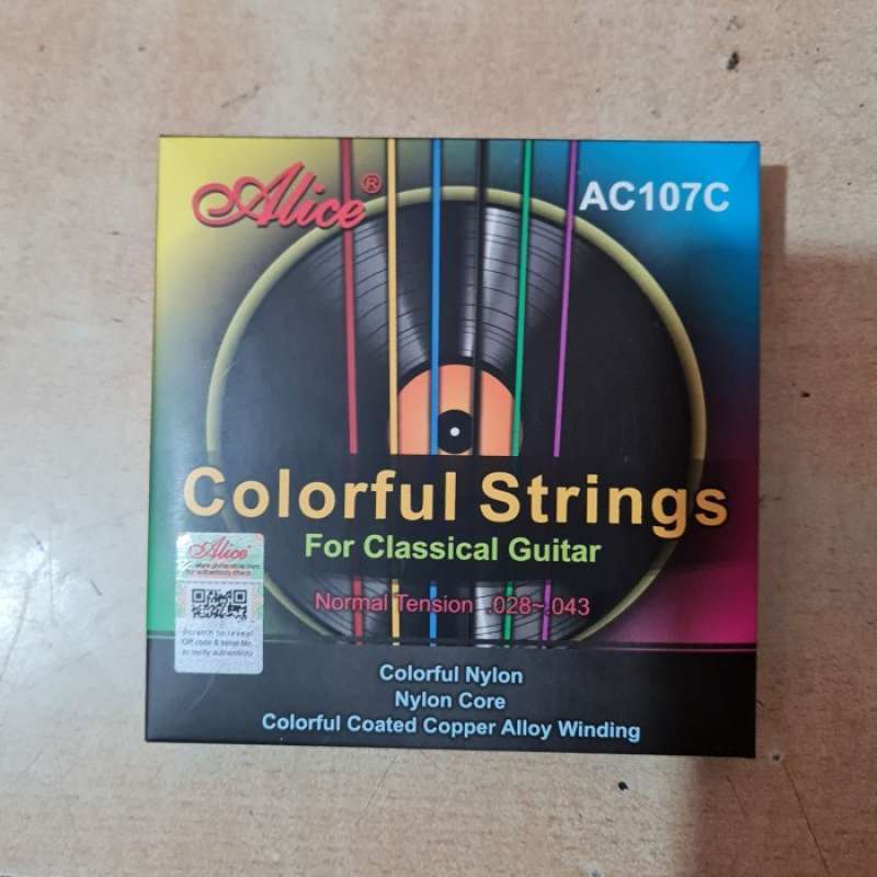 Promo Senar Gitar Klasik Nylon Warna Warni Alice Satu Set Diskon 23% Di ...