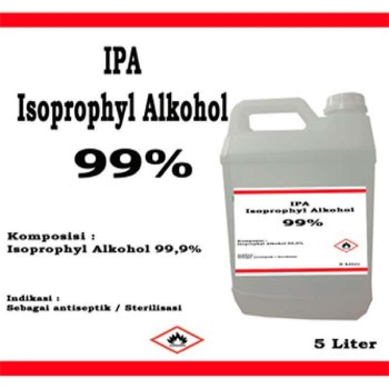 Promo Alkohol Isopropyl 99% 5 Liter / Isopropyl 5 Liter / Ipa 5 Liter ...
