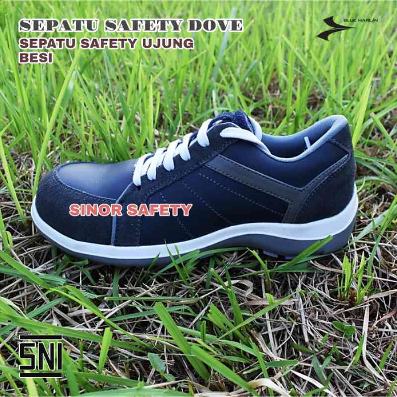 Promo Sepatu Safety Sni Ujung Besi Blue Marlin Dove Safety Shoes Diskon ...