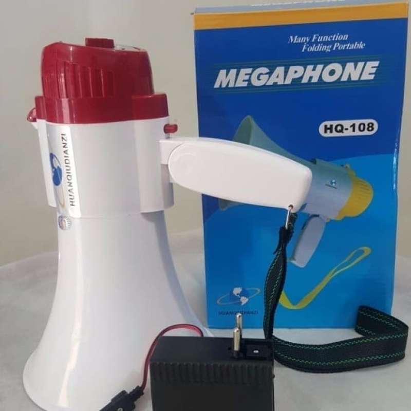 Promo Megaphone Megafon Pengeras Suara Rechargeable Baterai Diskon 50% ...