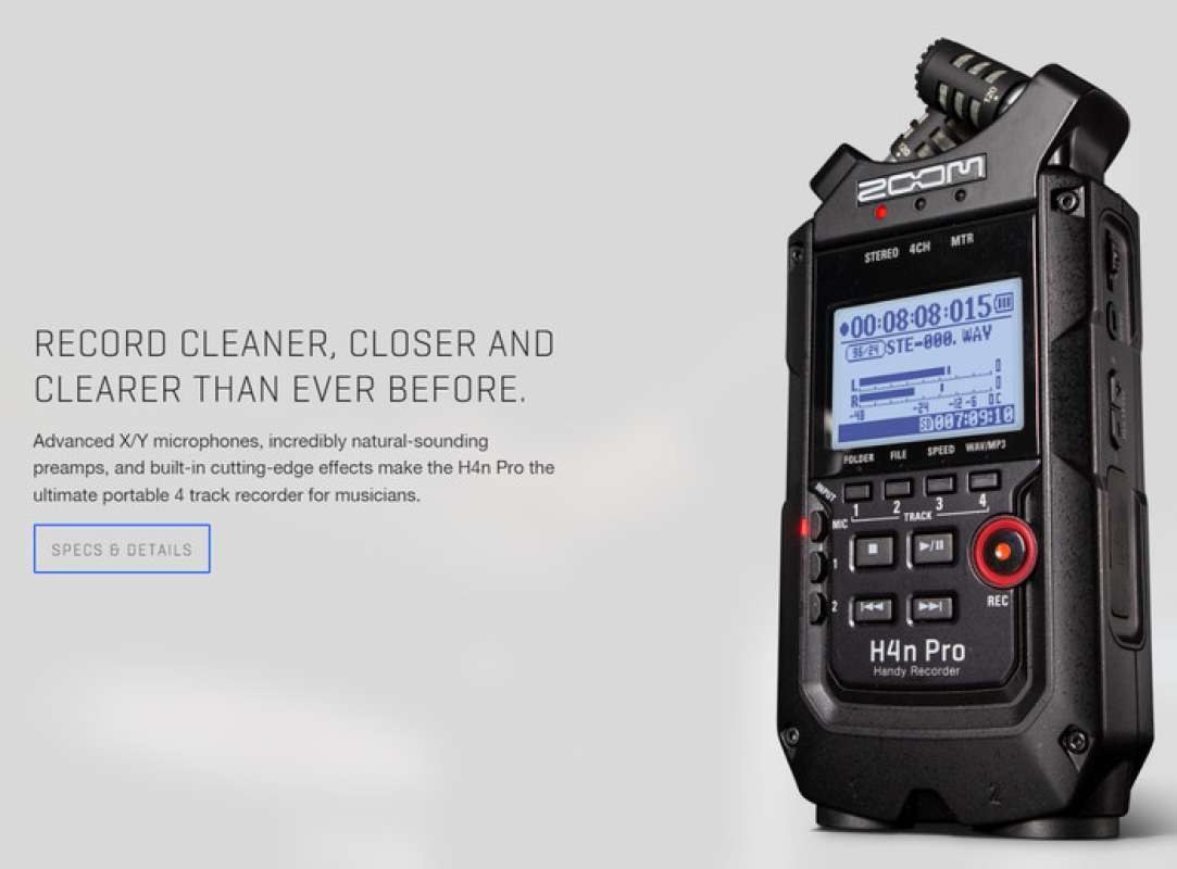 Promo Zoom H4n Pro 4-input / 4-track Handy Recorder Diskon 50% Di ...