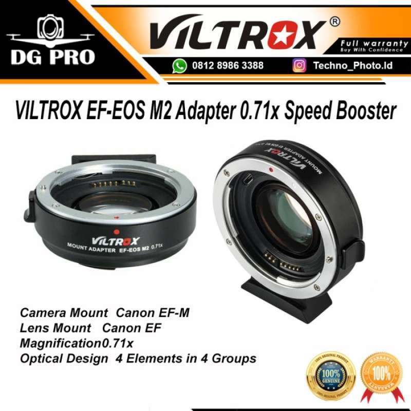 Jual Viltrox Ef-eos M2 Adapter 0.71x Speed Booster Lensa Canon Ef To ...