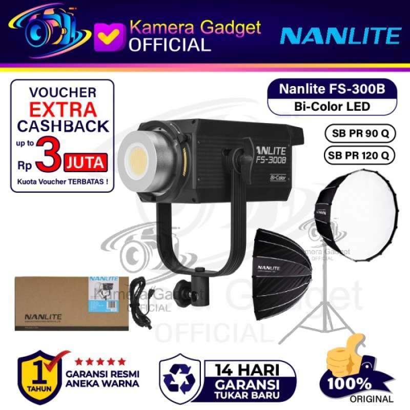 Jual Nanlite Fs-300b Bi-color Led Video Light Fs300b Fs 300b Original ...