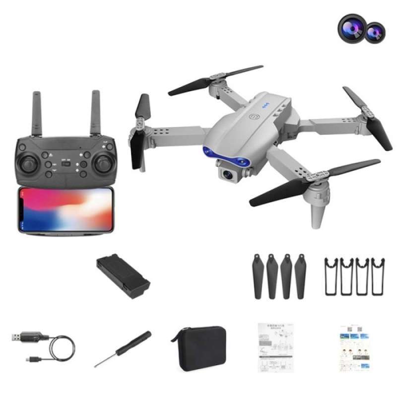 Jual Drone Lipat Mini E99 E88 E68 Dual Camera 4k Wifi Fpv Murah - 2 ...