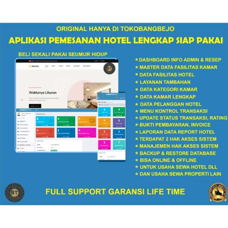 Jual Aplikasi Pemesanan Reservasi Hotel Booking Hotel Full Source Code ...