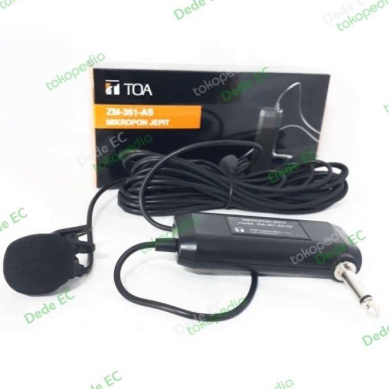 Promo Mic Jepit Clip On Toa/zm 360/mic Imam Masjid Diskon 23% Di Seller ...