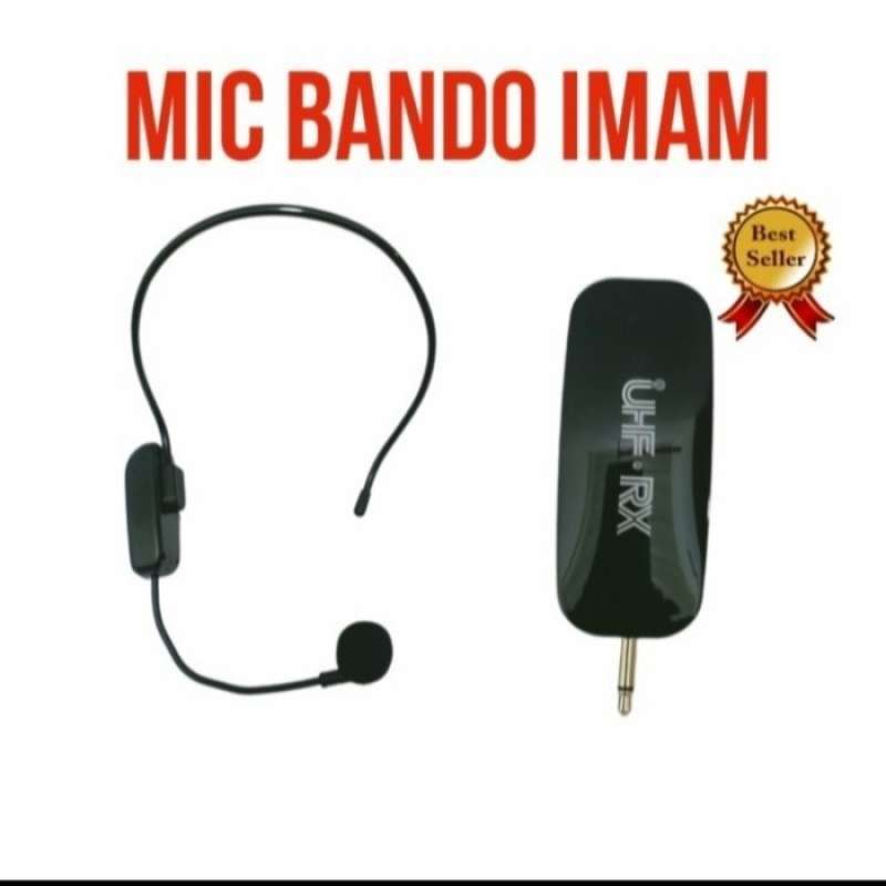 Promo Mic Wireless Bando Clip On Imam Masjid/ Mic Bando Wireless Diskon ...
