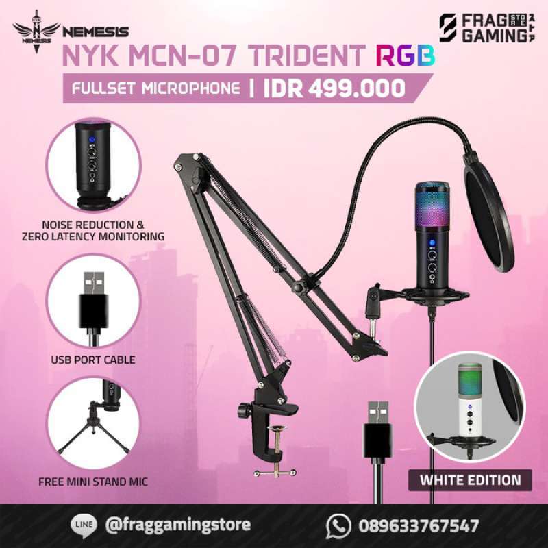 Promo Nyk Mcn-07 Trident / Mcn07 Trident Rgb Condenser Diskon 23% Di ...