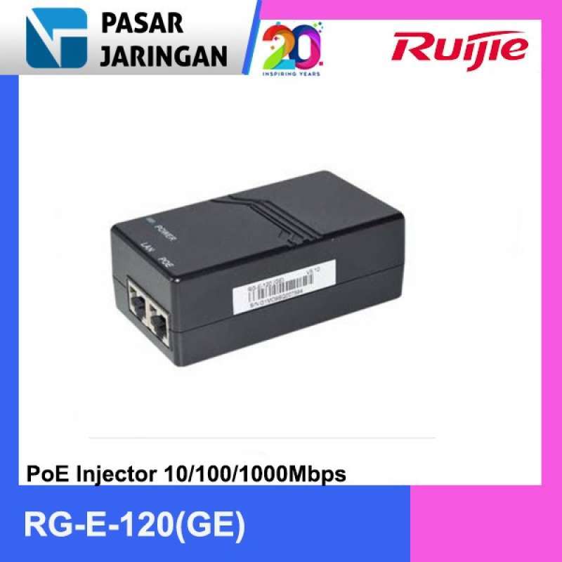 Promo Ruijie Rg-e-120(ge) Power Injector 10/100/1000mbps Diskon 23% Di ...