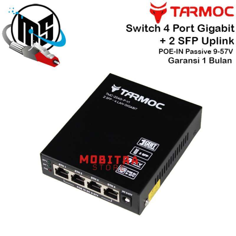 Promo Switch 4 Port Gigabit + 2 Sfp Uplink Poe | Switch Hub 4 Port ...
