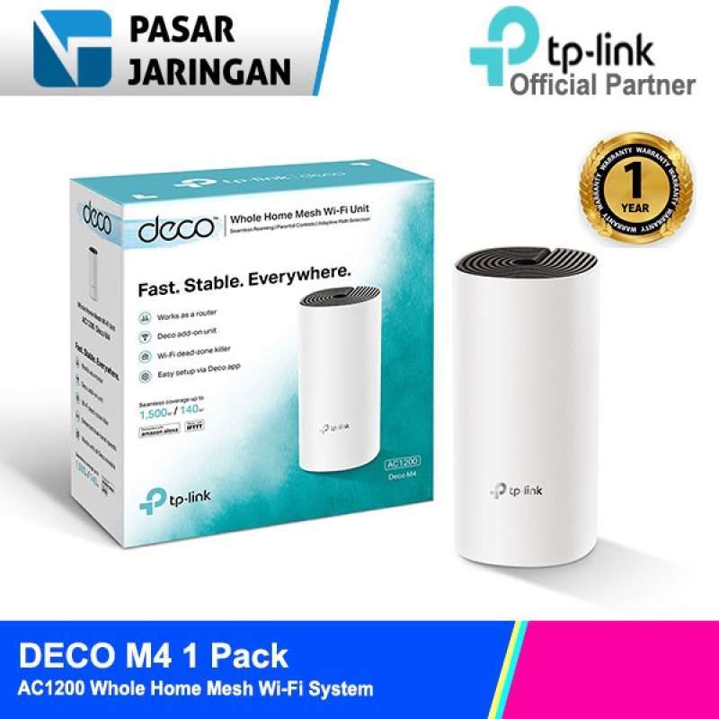 Promo Deco M4 1-pack Ac1200 Whole Home Mesh Wi-fi System Diskon 23% Di ...