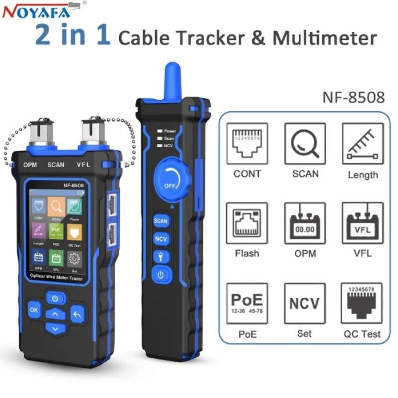 Promo Noyafa Nf 8508 Network Cable Tester Tracker Lan Optical Power ... Promo Noyafa Nf 8508 Network Cable Tester Tracker Lan Optical Power ...