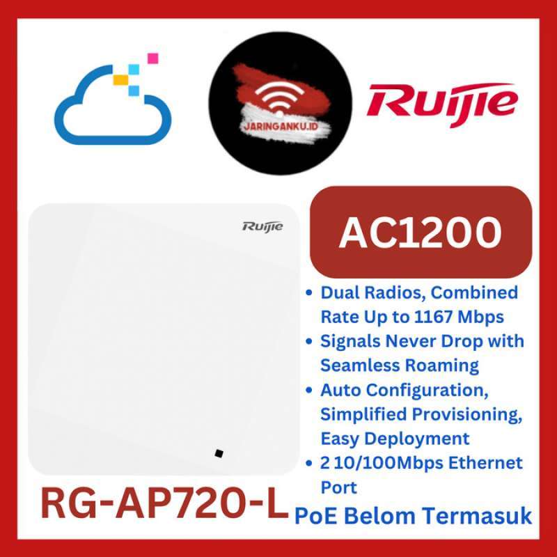 Promo Ruijie Rg-ap720-l Access Point Ceiling Indoor Rg-ap720l Rg Ap720l ...