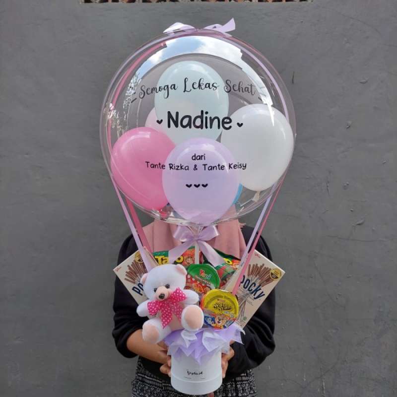 Promo Bouquet Bucket Balon/buket Balon Snack Boneka Pocky Dll Diskon 23 ...
