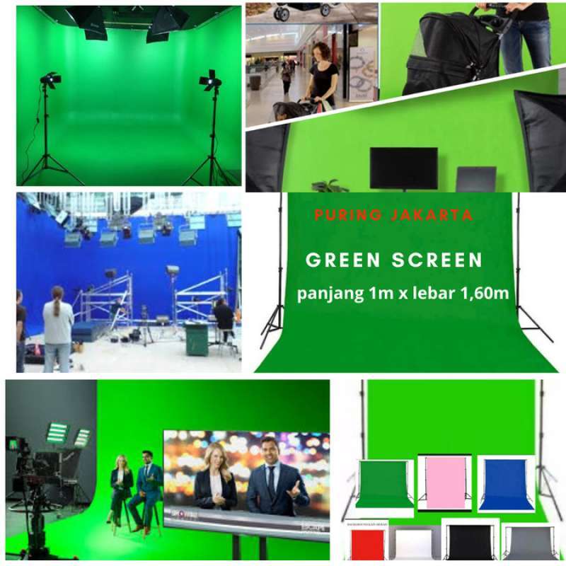 Promo 2 Meter Zoom Backdrop Hijau Daun,100 Gsm Kain Spunbond Diskon 23% ...