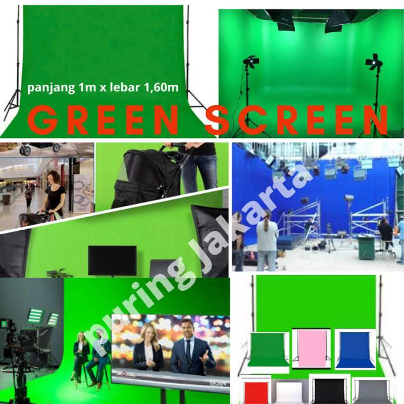 Promo 2 Meter Zoom Backdrop Hijau Daun,100 Gsm Kain Spunbond Diskon 23% ...