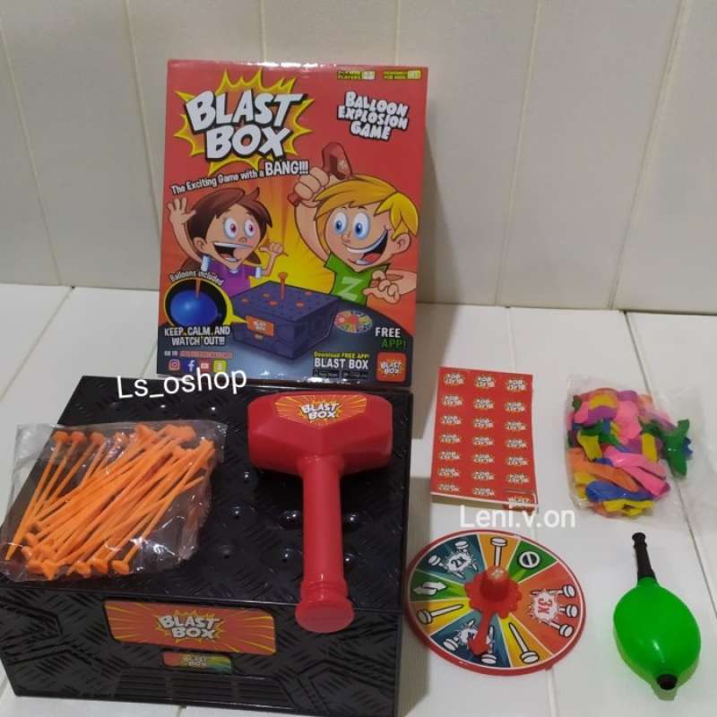 Promo Mainan Blast Box Balloon Explosion Game / Memecahkan Balon Diskon ...