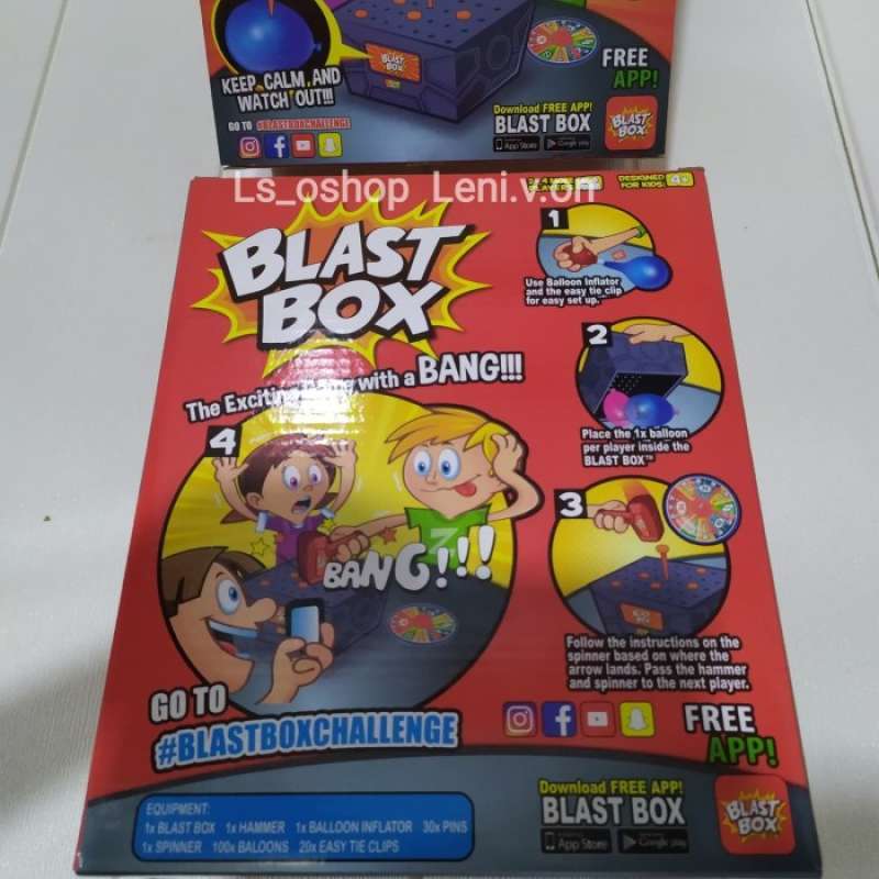 Promo Mainan Blast Box Balloon Explosion Game / Memecahkan Balon Diskon ...